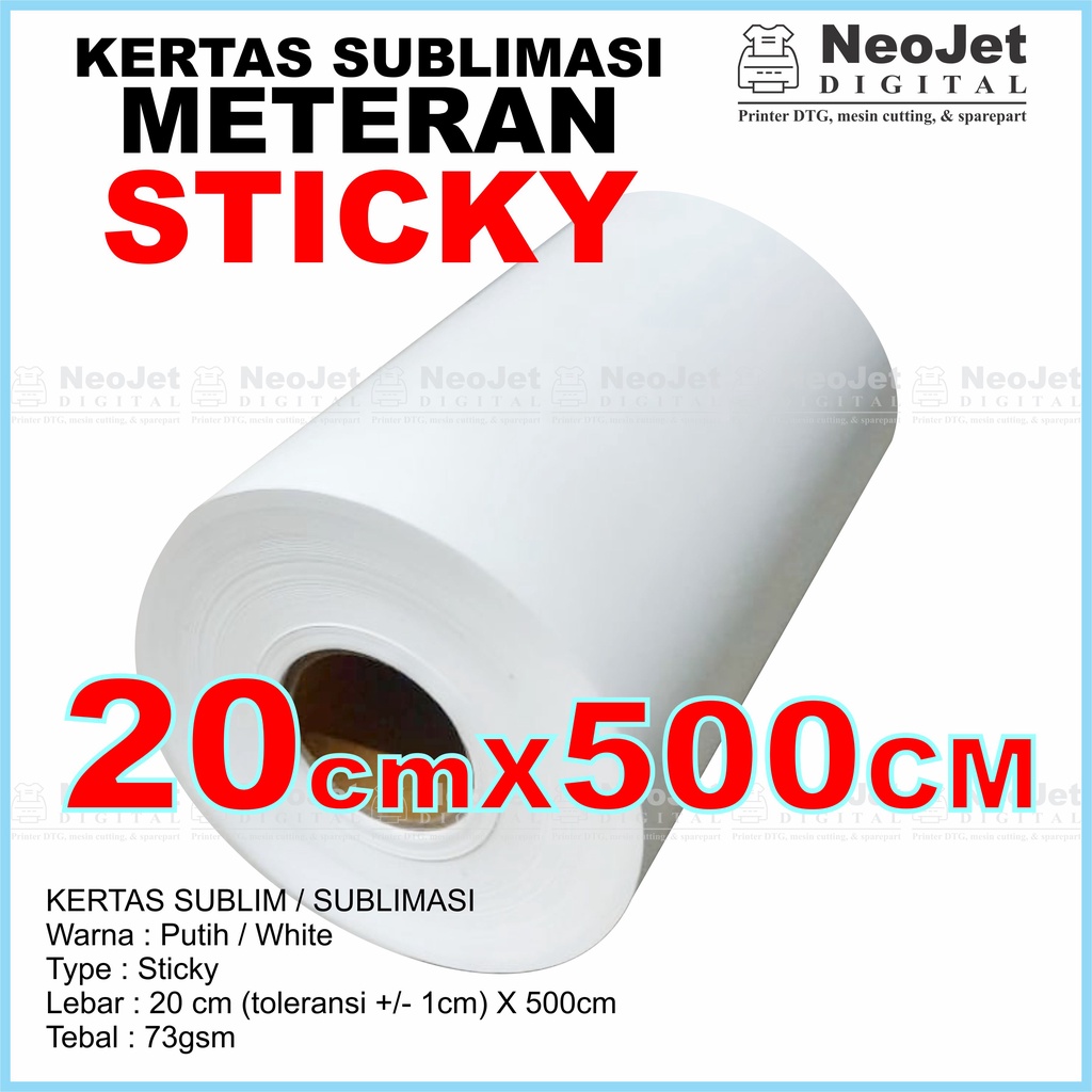 Jual Kertas Sublim Sublime Sublimation Transfer Paper Sample 20cm x ...