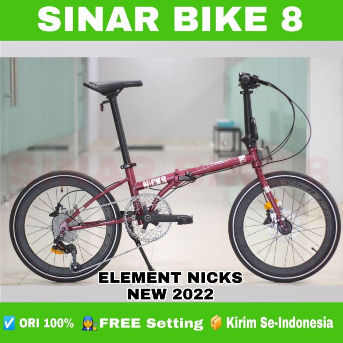 Jual Sepeda Lipat Ukuran 20 Inch ELEMENT NICKS NEW 2022 | Shopee Indonesia