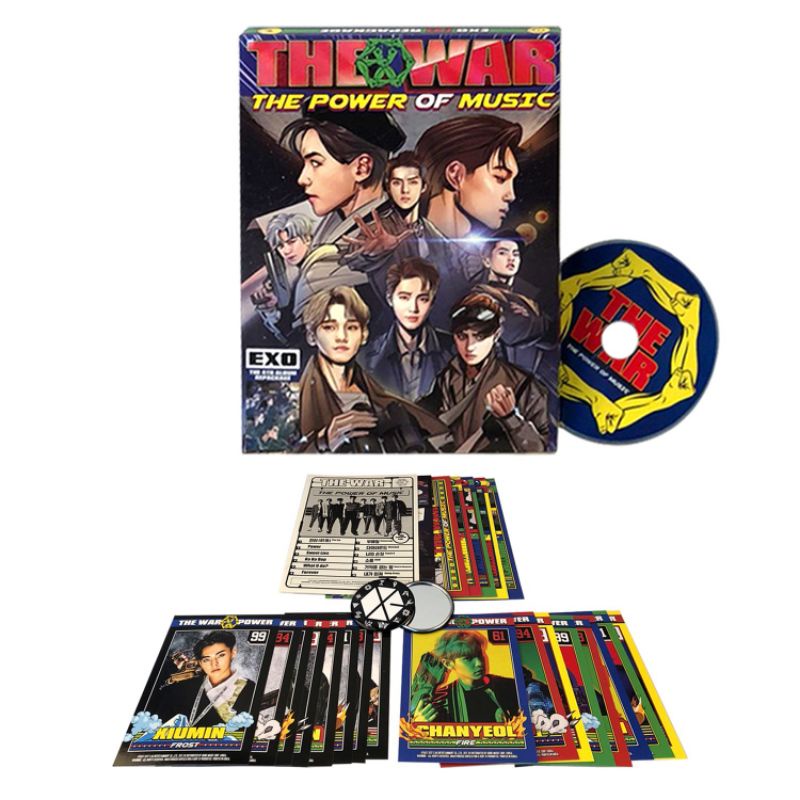 Jual EXO 4th Repackage Korean Ver.[THE WAR The Power of Music] Album Lengkap | Shopee Indonesia