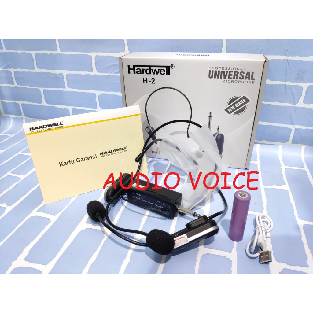 Jual Mic Wireless Hardwell H-2 Original ( Headset Bando ) | Shopee ...