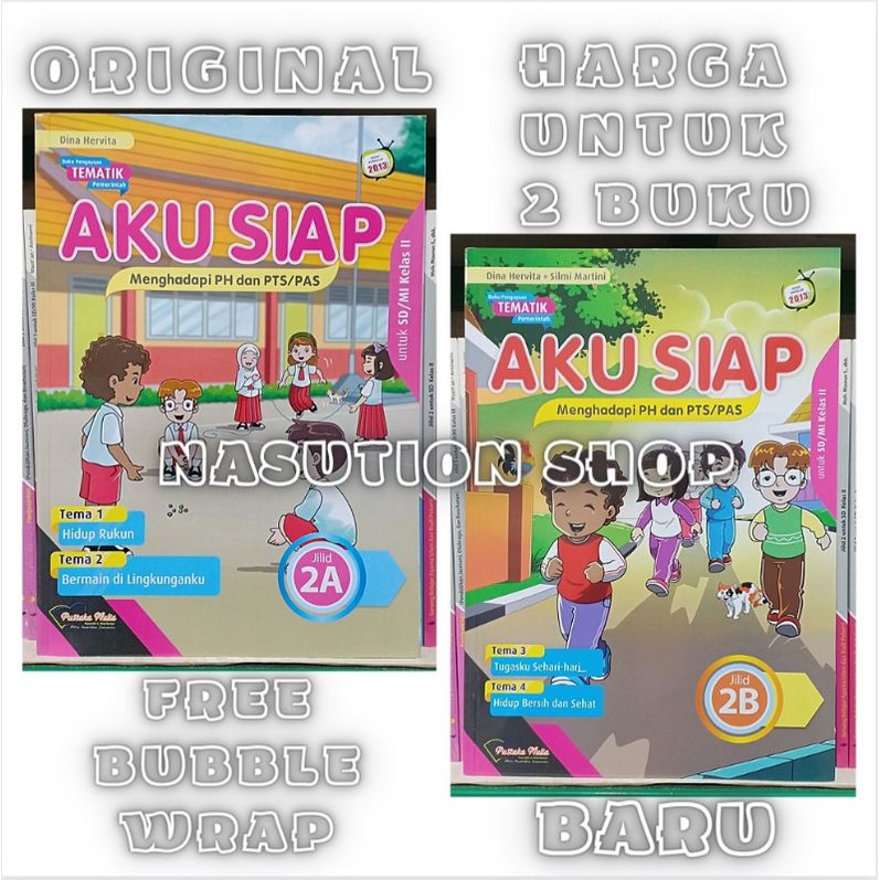 Jual Paket Buku Aku Siap 2A dan 2B Pustaka Mulia Kelas 2 SD K13 Pengayaan Tematik | Shopee Indonesia