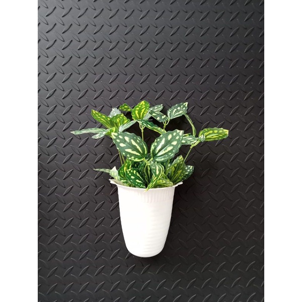 Jual ARIANI1318 BUNGA DAUN2 DENGAN POT DINDING ARTIFISIAL ARTIFICIAL ...