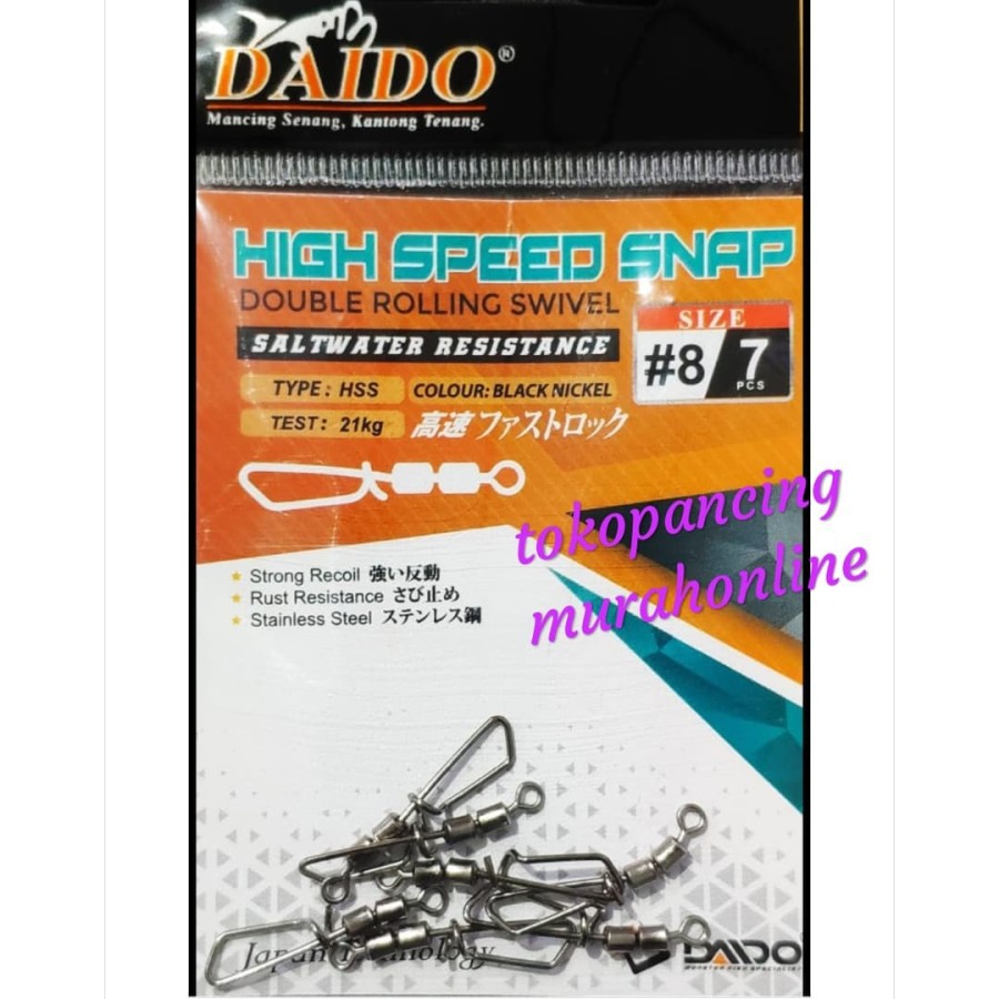 Jual DAIDO HIGH SPEED SNAP - DOUBLE ROLLING SWIVEL | Shopee Indonesia