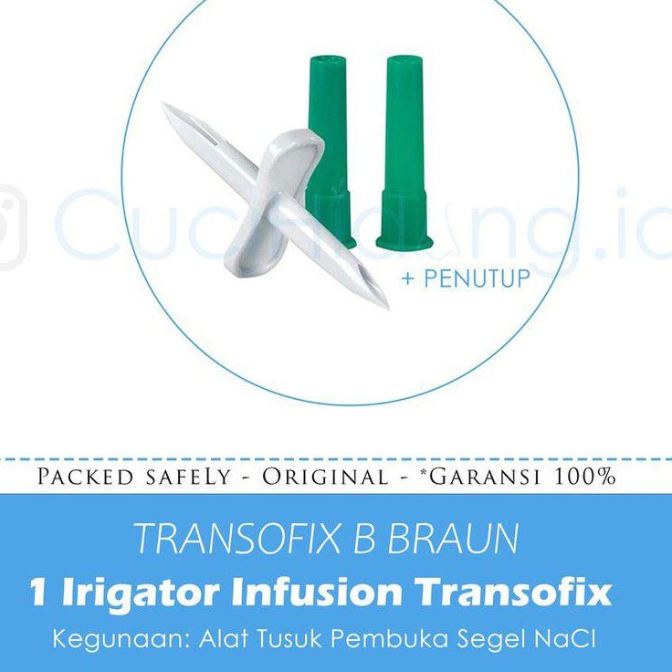 Jual Irigator Infusion Transofix Alat Penusuk NaCl Pembuka NaCl ...
