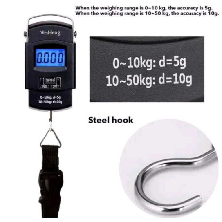 Jual Timbangan Gantung digital portable scale 10-50kg Timbangan Gantung ...