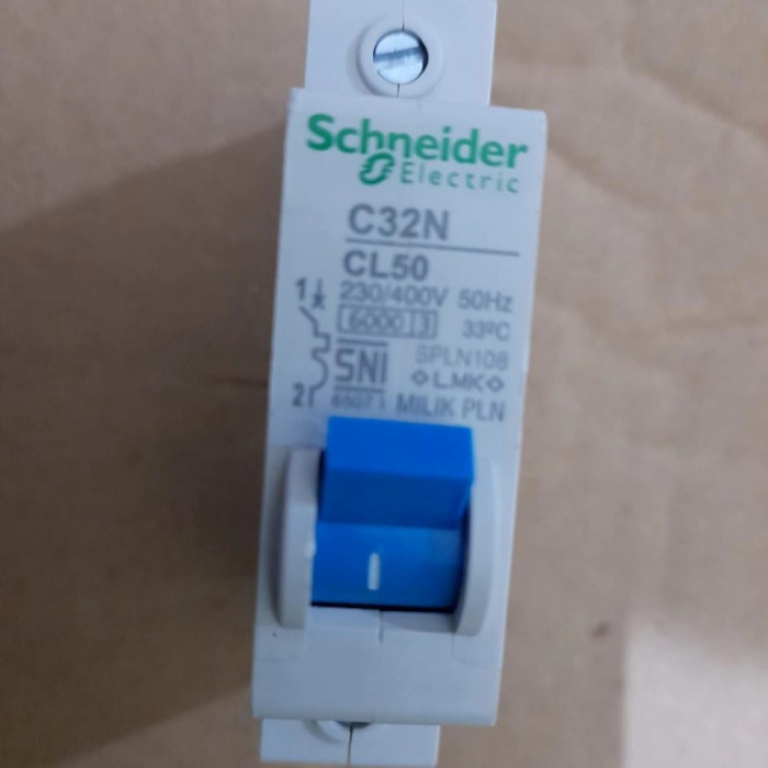 Jual Ready Mcb Pln Schneider C32N Cl50 1 Phase 50A | Shopee Indonesia