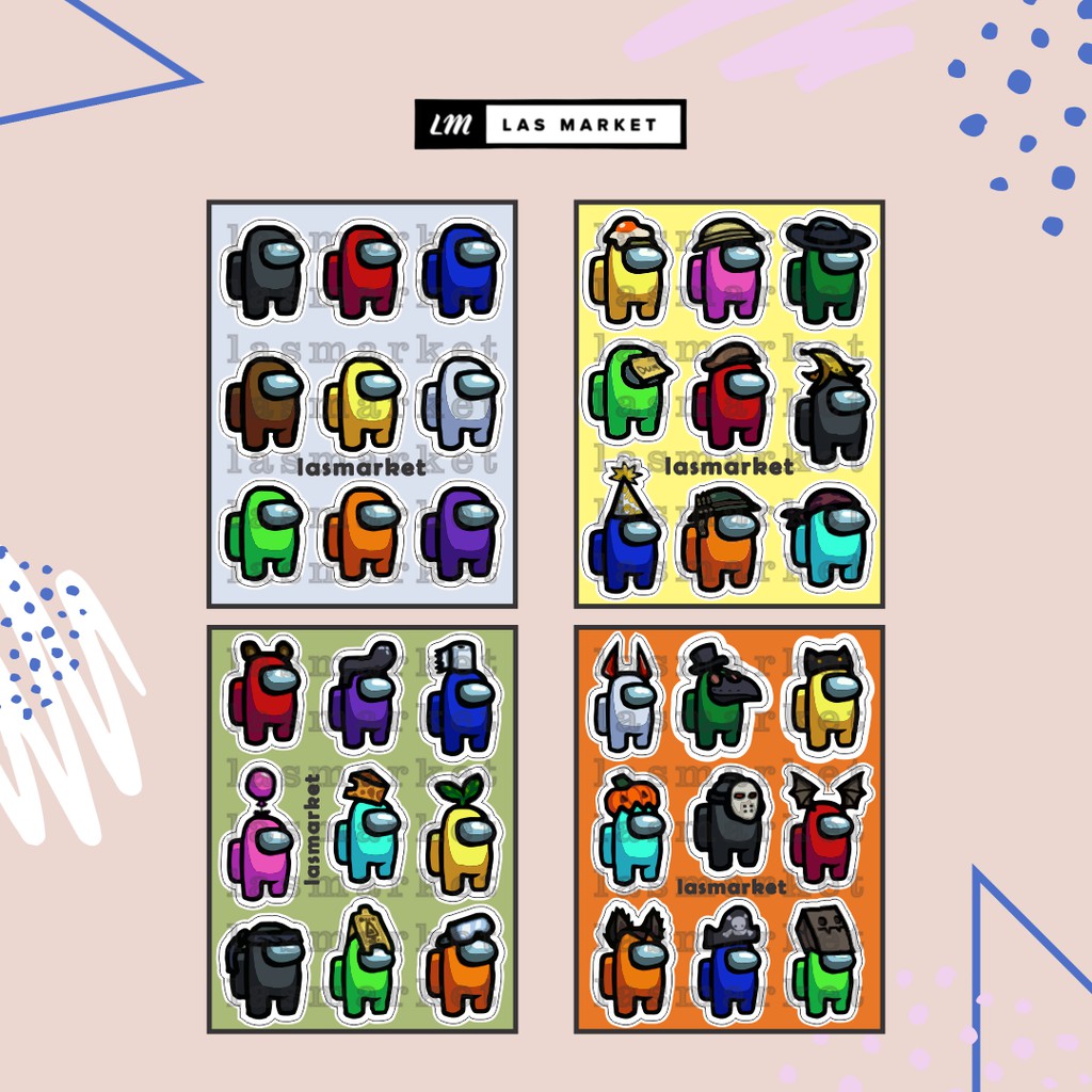 Jual AMONG US STICKER VINYL CUTTING STICKER AMONG US VINYL CUTTING ...