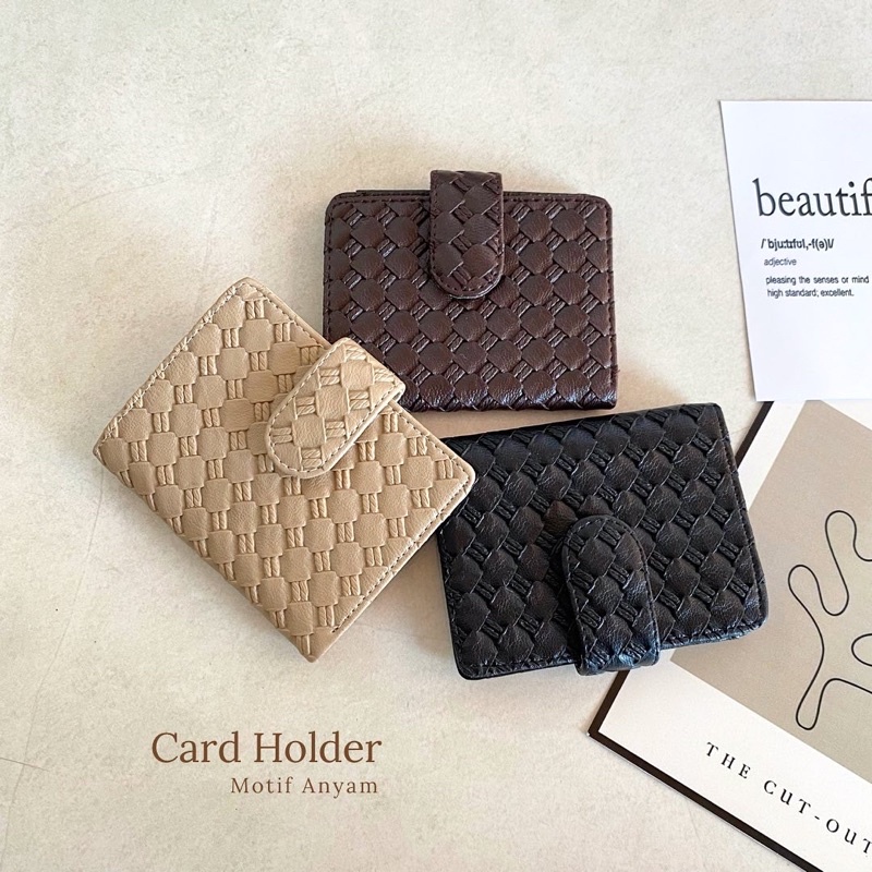 Jual DOMPET KARTU ANYAM / DOMPET ANTAM / DOMPET KARTU | Shopee Indonesia