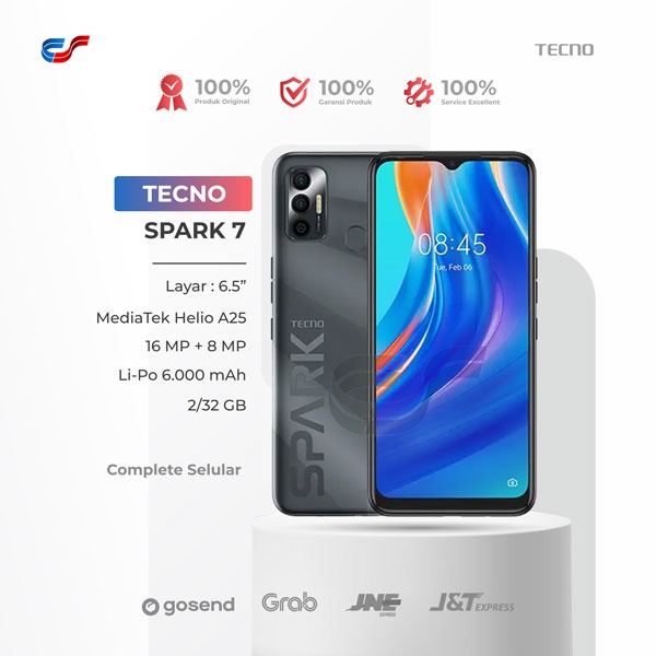 Jual Tecno Spark 7 NFC 2/32GB | Shopee Indonesia