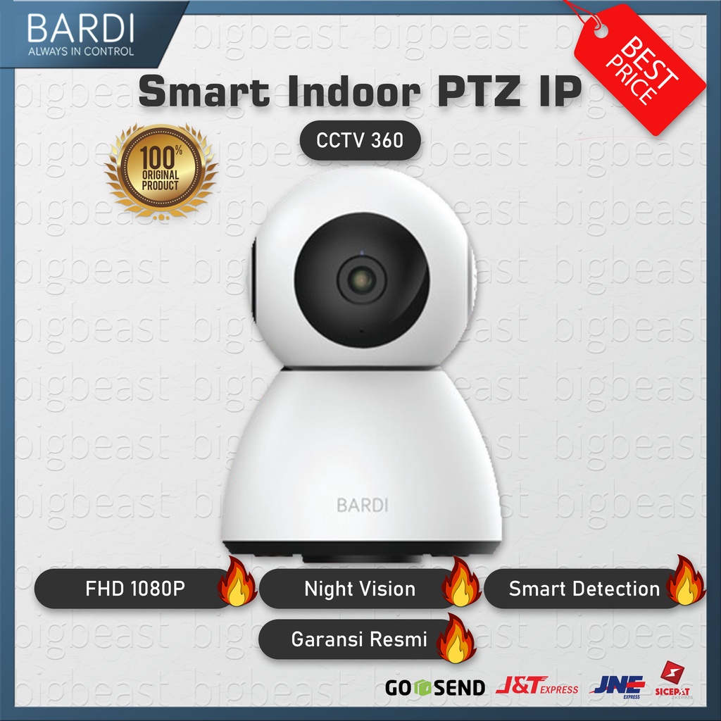 Jual BARDI Smart Indoor PTZ IP Camera CCTV Wifi IoT Home Automation ...