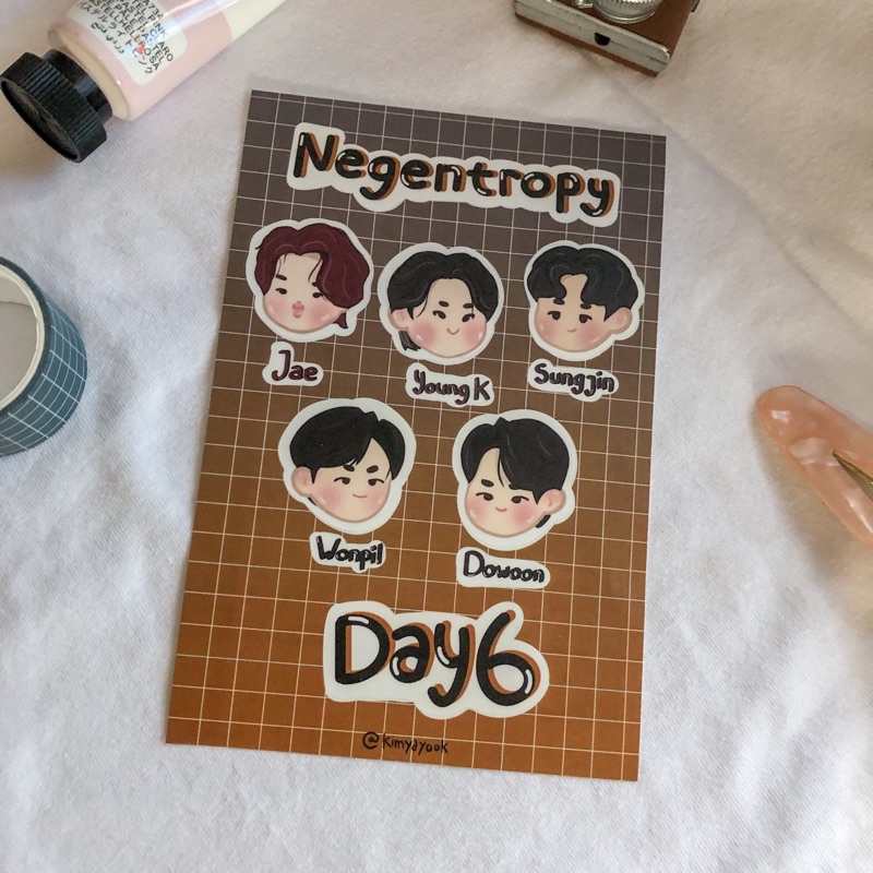 Jual Day6 Negentropy Chibi Sticker Set | Shopee Indonesia