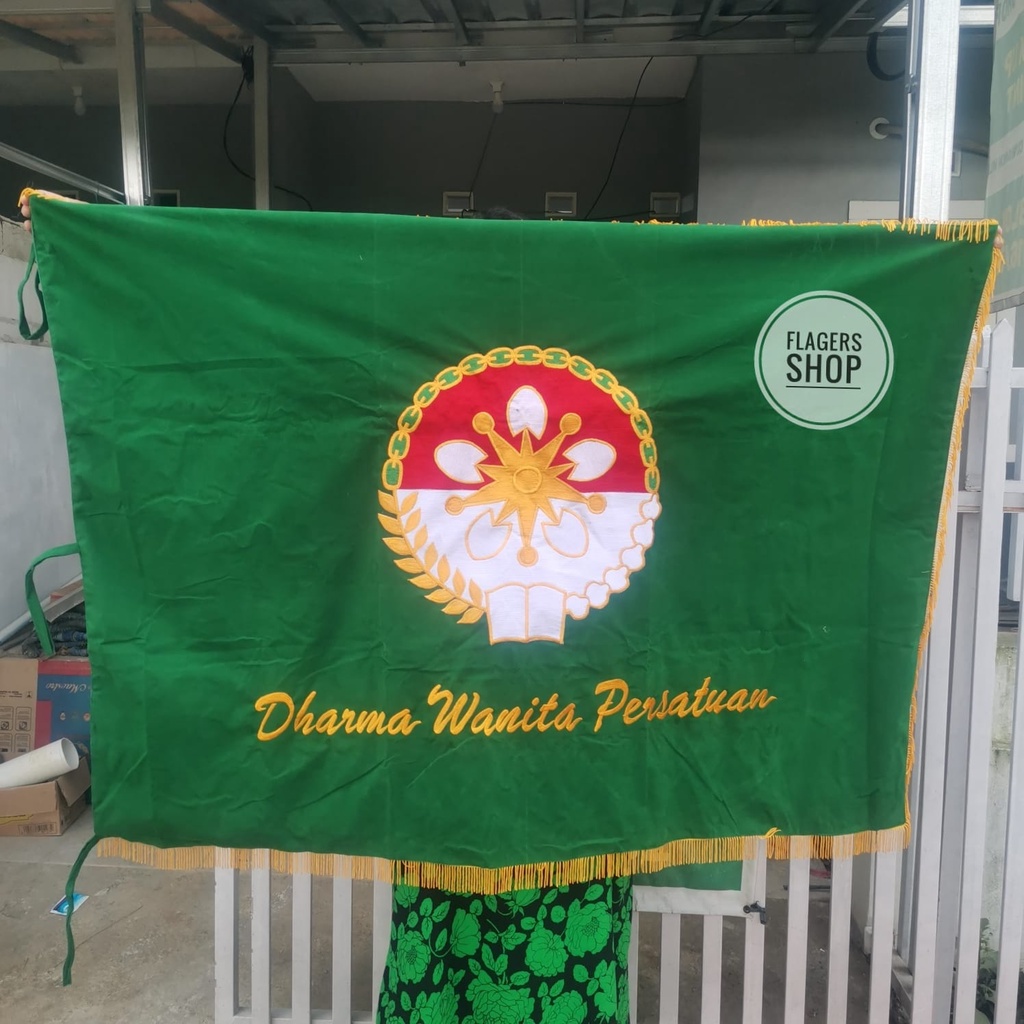 Jual Bendera Pataka Dharma Wanita Persatuan / DWP 90x135 - Full Bordir ...