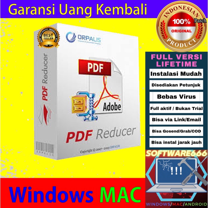 Jual Software Kompres Size PDF dan Gambar: ORPALIS PDF Reducer 3 [WIN] | Shopee Indonesia