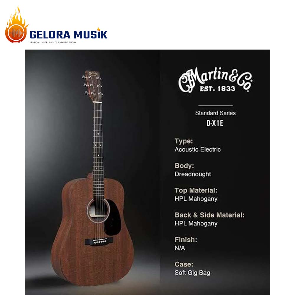 Jual Gitar Akustik Elektrik Martin HPL MAH 110X1E-03 W/Bag | Shopee ...