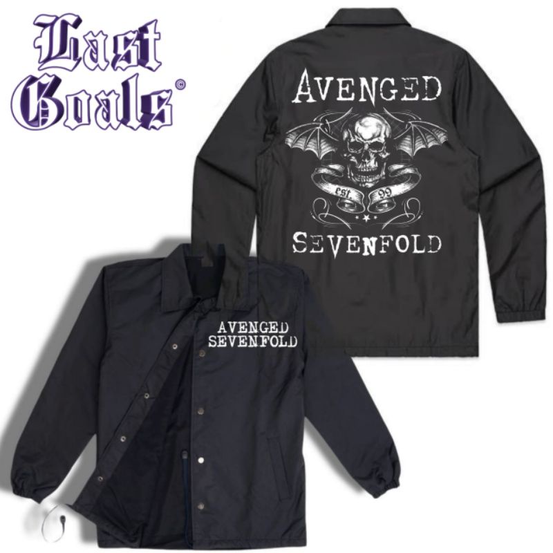 Jual Coach jaket AVENGED SEVENFOLD jacket heavy metal VINTAGE parasut ...