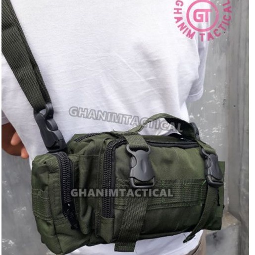 Jual Tas Selempang Hijau TNI Tas Samping Army | Shopee Indonesia