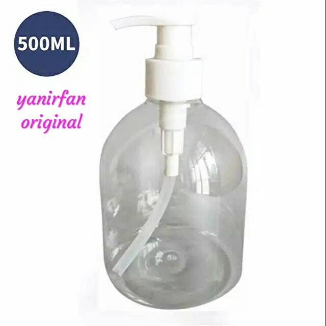 Jual botol pump 500ml botol sabun cair botol hand sanitizer - Bening | Shopee Indonesia