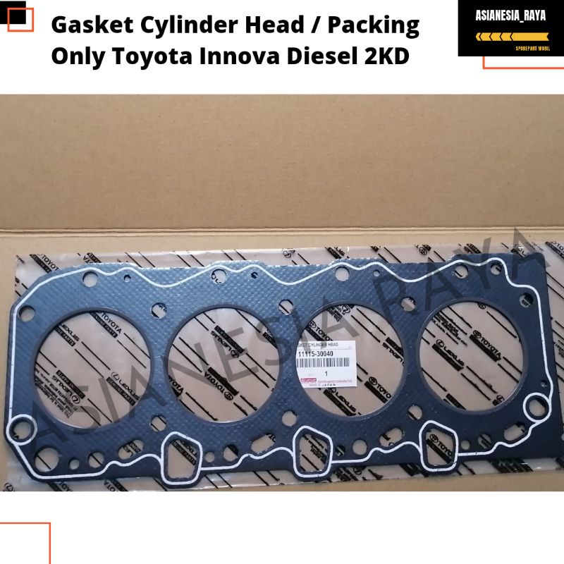 Jual Gasket Cylinder Head / Packing Only Toyota Innova Diesel 2KD ...