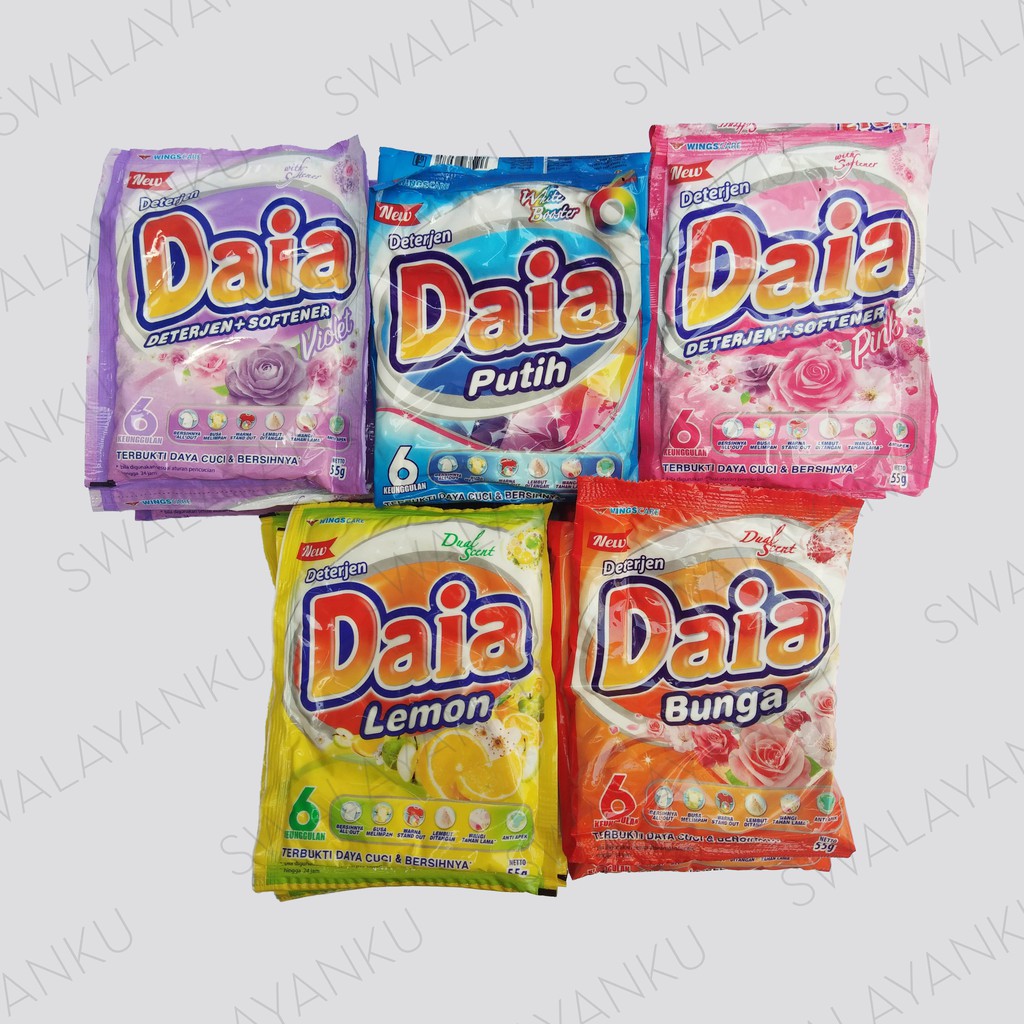 Jual DETERJEN DAIA 55Gr (RENTENG) | Shopee Indonesia
