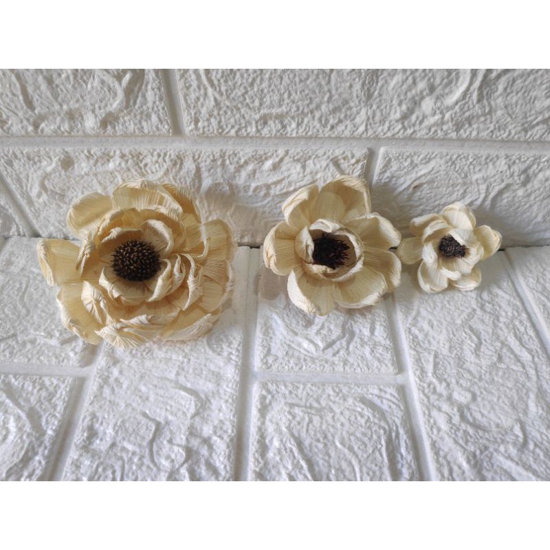 Jual bunga klobot jagung natural bunga rustic hiasan seserahan rustic ...