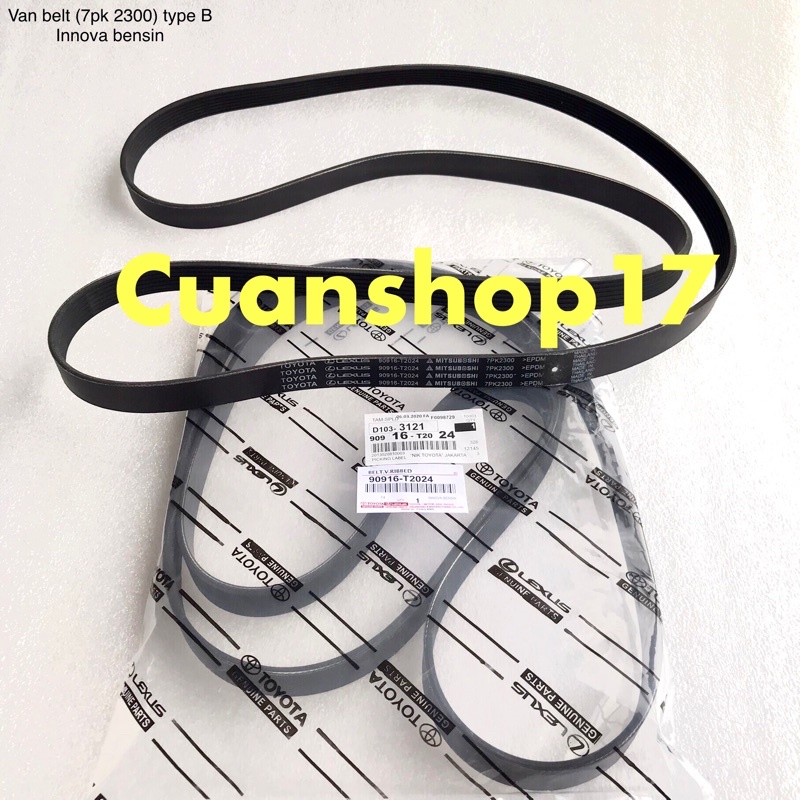 Jual Vbelt fan belt TOYOTA INNOVA FORTUNER HILUX BENSIN 7PK 2300 MADE ...