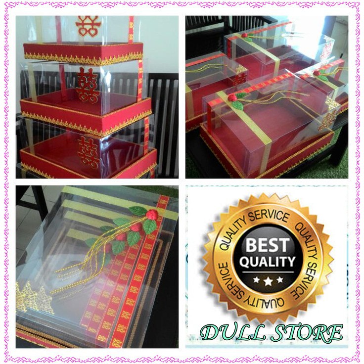 Jual Kotak / Box Hantaran seserahan Sangjit Warna merah ( shuang xi ...