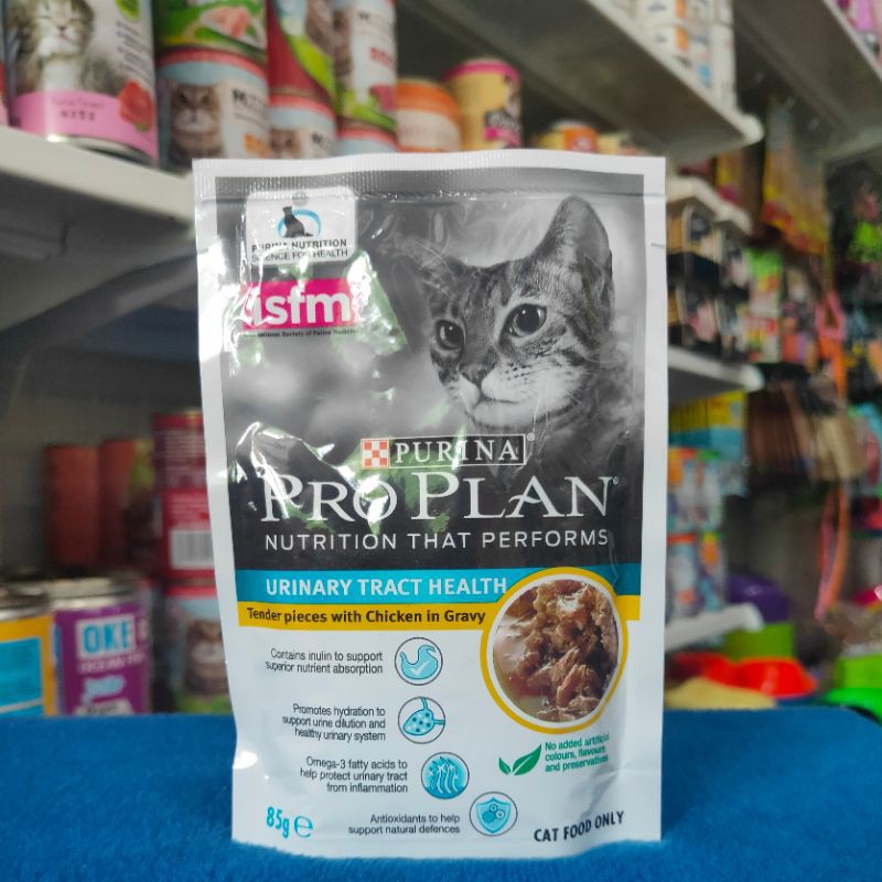 Jual Pro plan Sachet Urinary Tract Heqlth Chicken in gravy 85gr Makanan ...