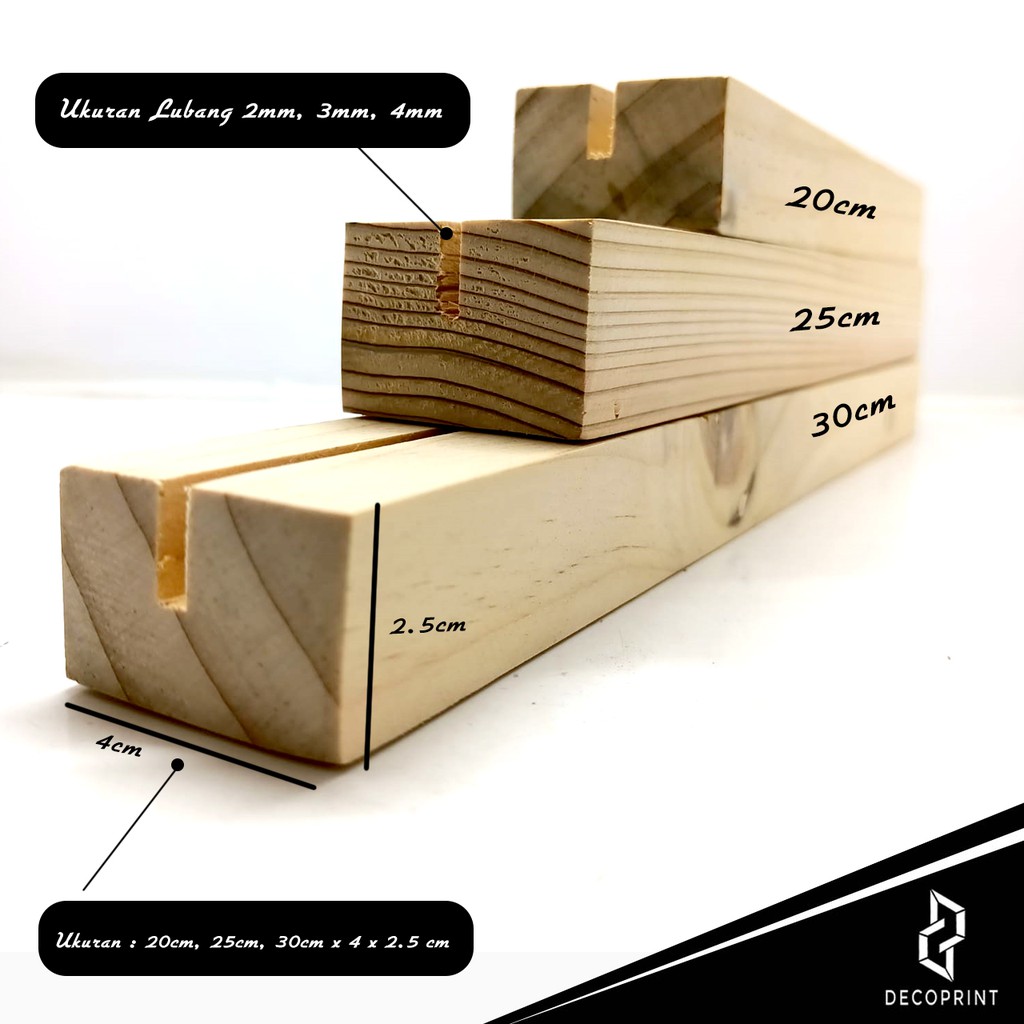 Jual Stand Akrilik Kayu Dudukan Akrilik Stand Kayu Jati Belanda Dudukan ...