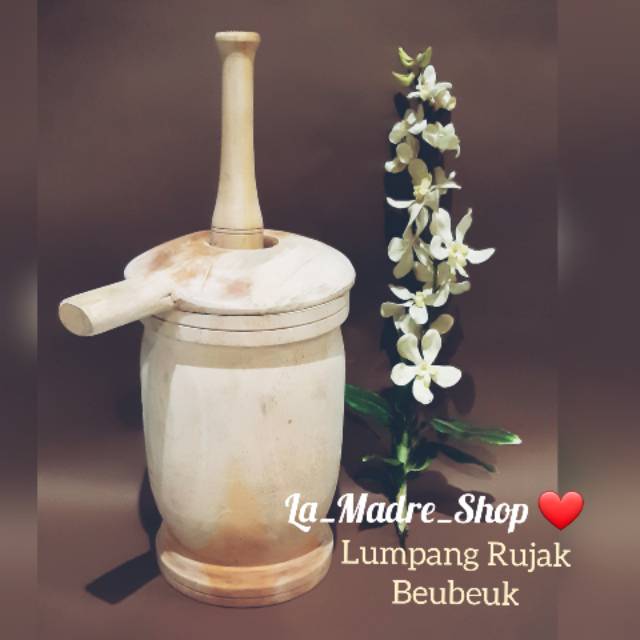 Jual LUMPANG KAYU, TUTUP & ALU PENUMBUK Rujak Bebek/Buah | Shopee Indonesia