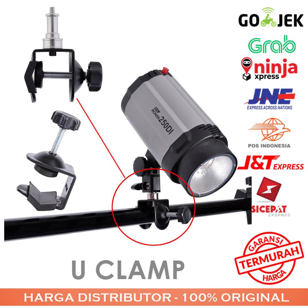 Jual U Clamp plus Iron Spigot studio Multifunction | Shopee Indonesia