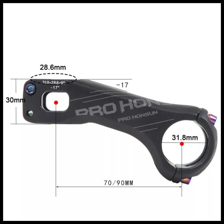 Jual Stem Pro Honsun 90Mm 17 Derajat | Shopee Indonesia