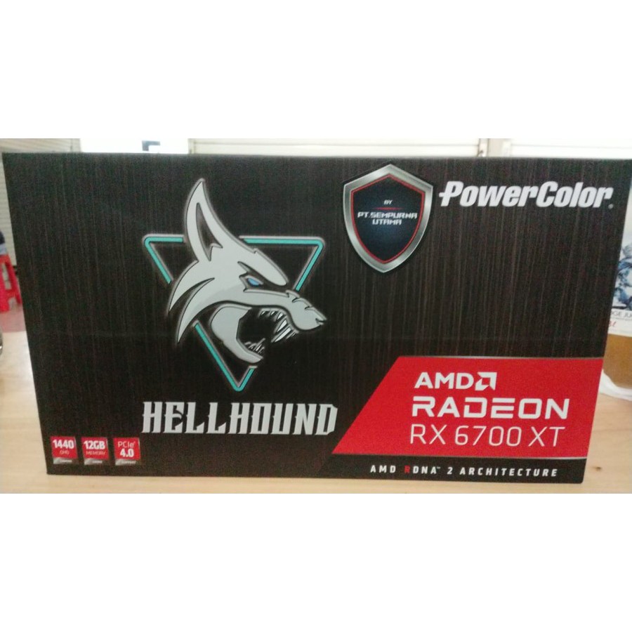 Jual PowerColor AMD Radeon RX 6700 XT 6700XT HELLHOUND 12GB GDDR6 RDNA ...