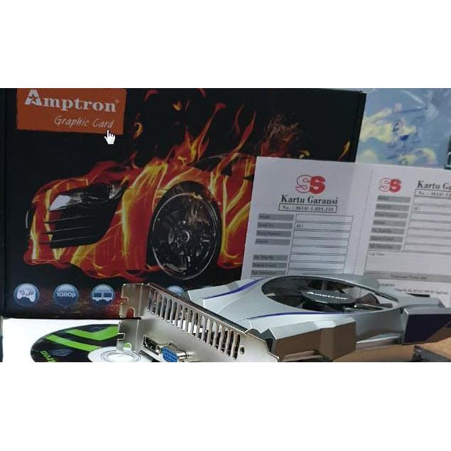 Jual VGA PCIE AMPTRON GT730 2GB DDR3 128BIT | Shopee Indonesia