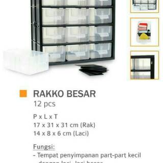 Jual Rako rak komponen elektronik ada 3 varian 12, 24 dan 30 laci ...