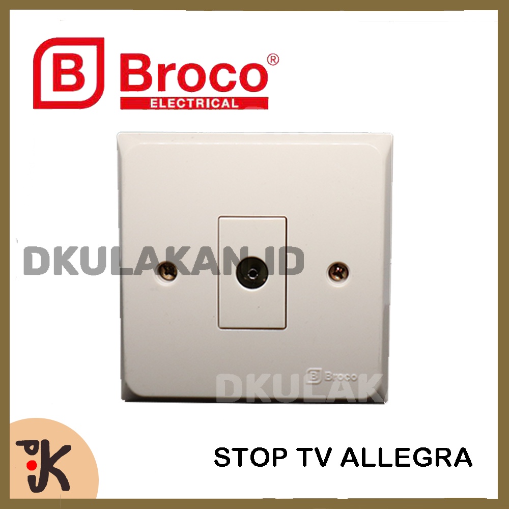 Jual BROCO ALLEGRA IB STOP KONTAK TV CREAM C181 SOCKET OUTLET ANTENA TV INBOW TANAM | Shopee ...