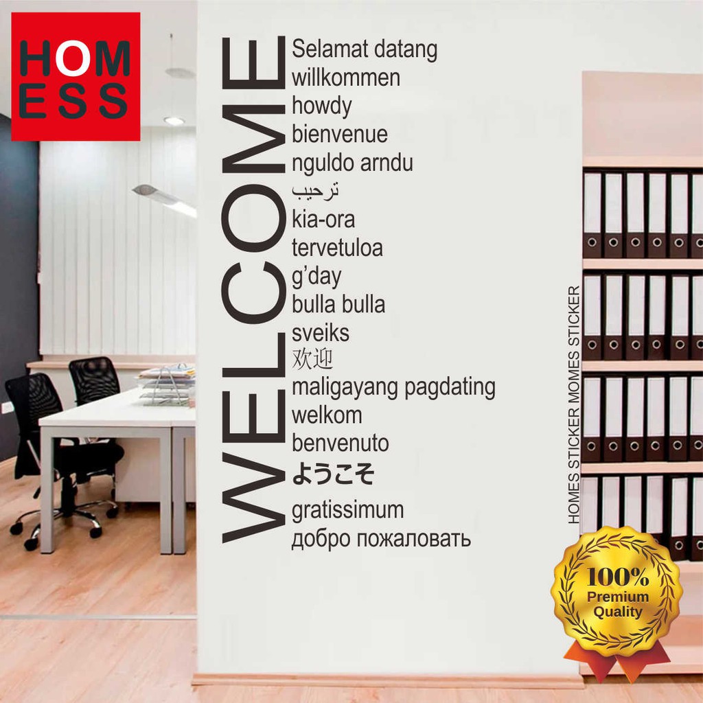 Jual STICKER DINDING DEKORASI DINDING CUTTING CUSTOM KATA SELAMAT ...