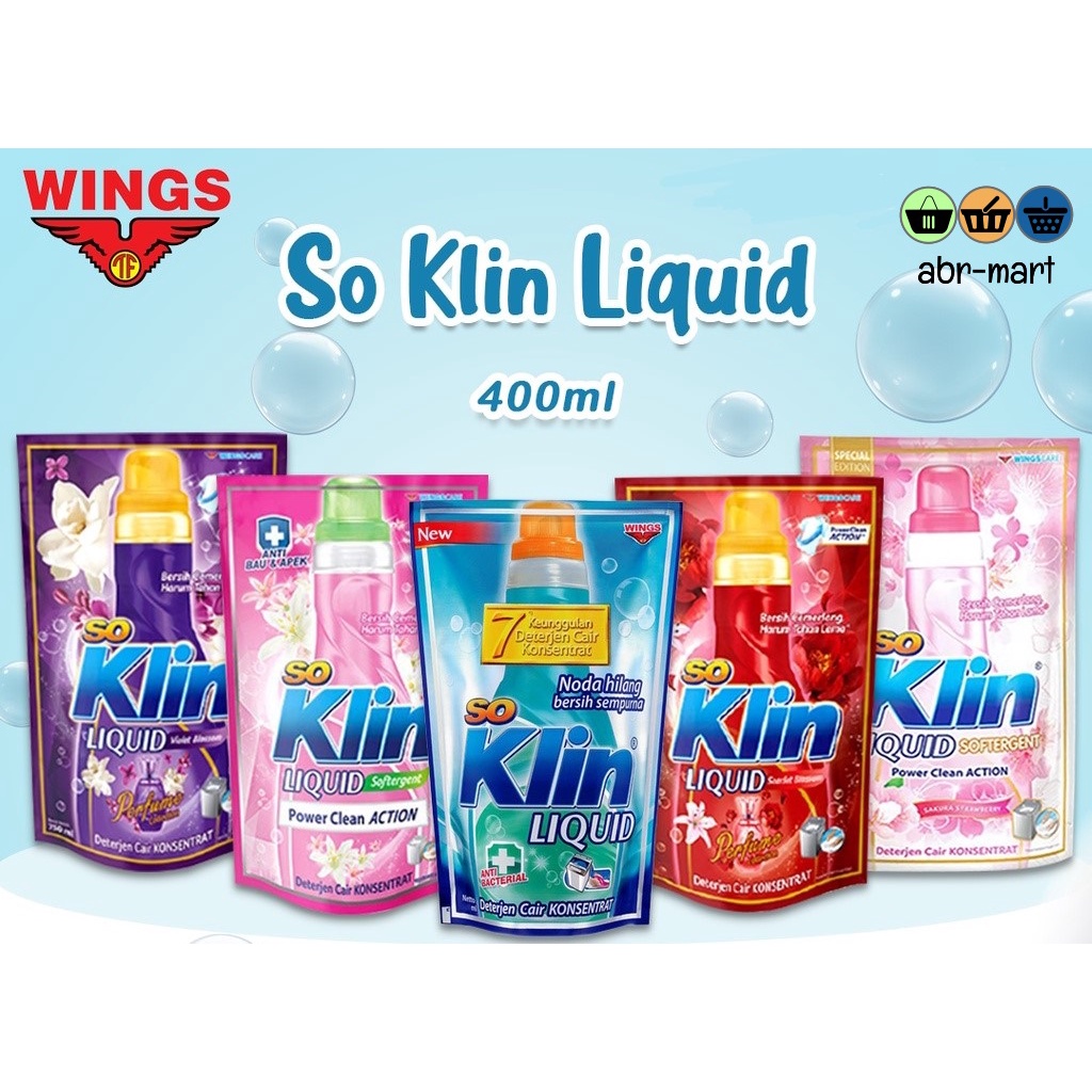 Jual SOKLIN LIQUID 400 ML - KIRIM RANDOM | Shopee Indonesia