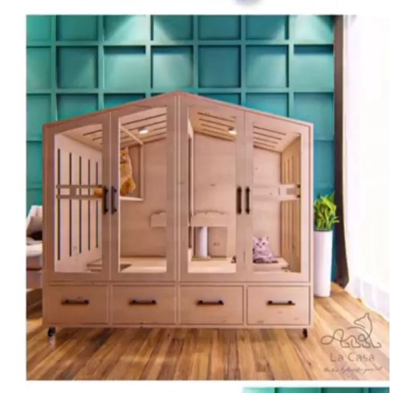 Jual Cat house cat room kandang kucing cantik lucu bisa custom | Shopee Indonesia
