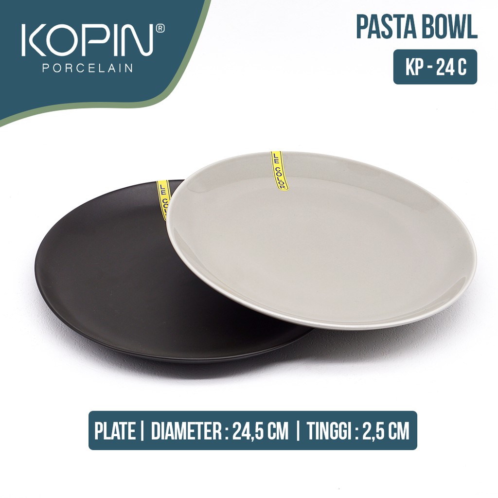 Jual Piring Spaghetti 24,5CM / Piring Porcelain / Dinner Plate / Piring ...