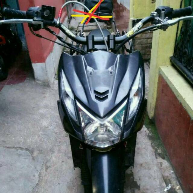 Jual Dudukan Stang Adapto Stang Trondol Beat Vario Supra Bebek matik ...
