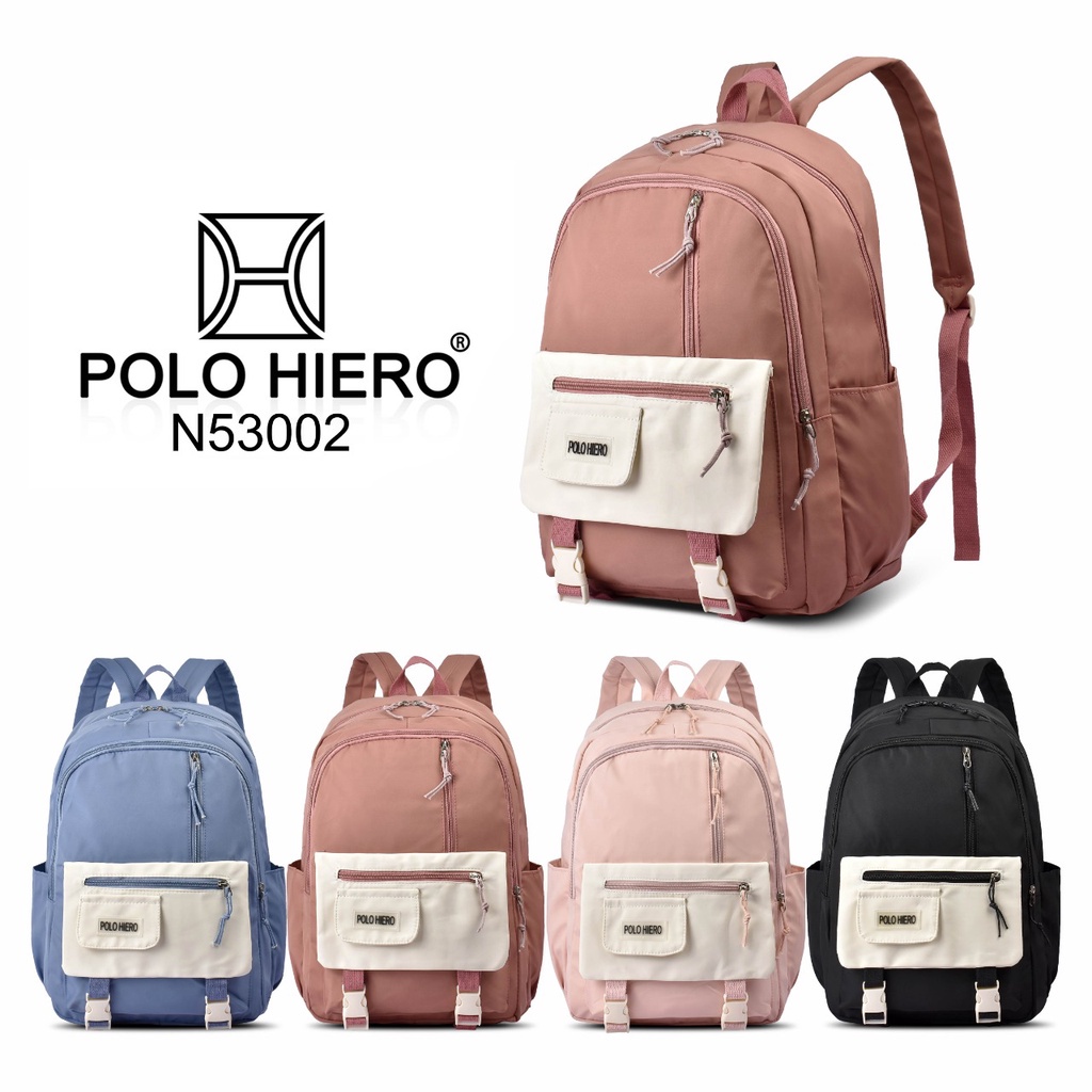 Jual Tas Ransel Wanita Polo Hiero N53002 Backpack Punggung Perempuan ...