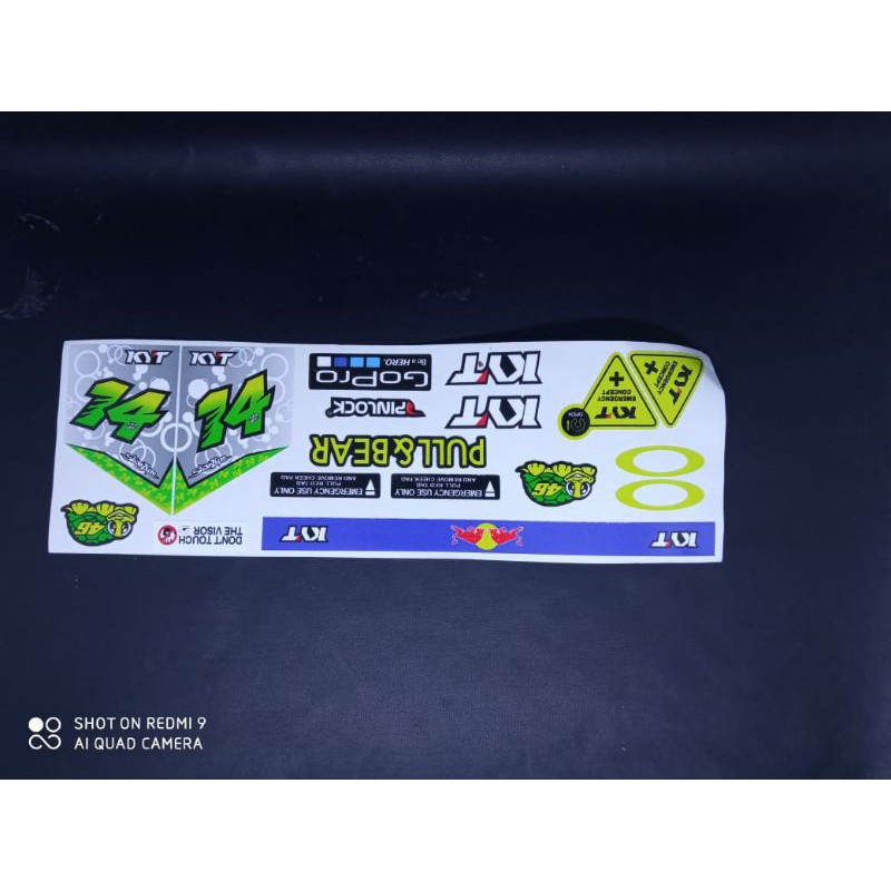 Jual Stiker / Sticker Visor KYT TT COURSE | Shopee Indonesia