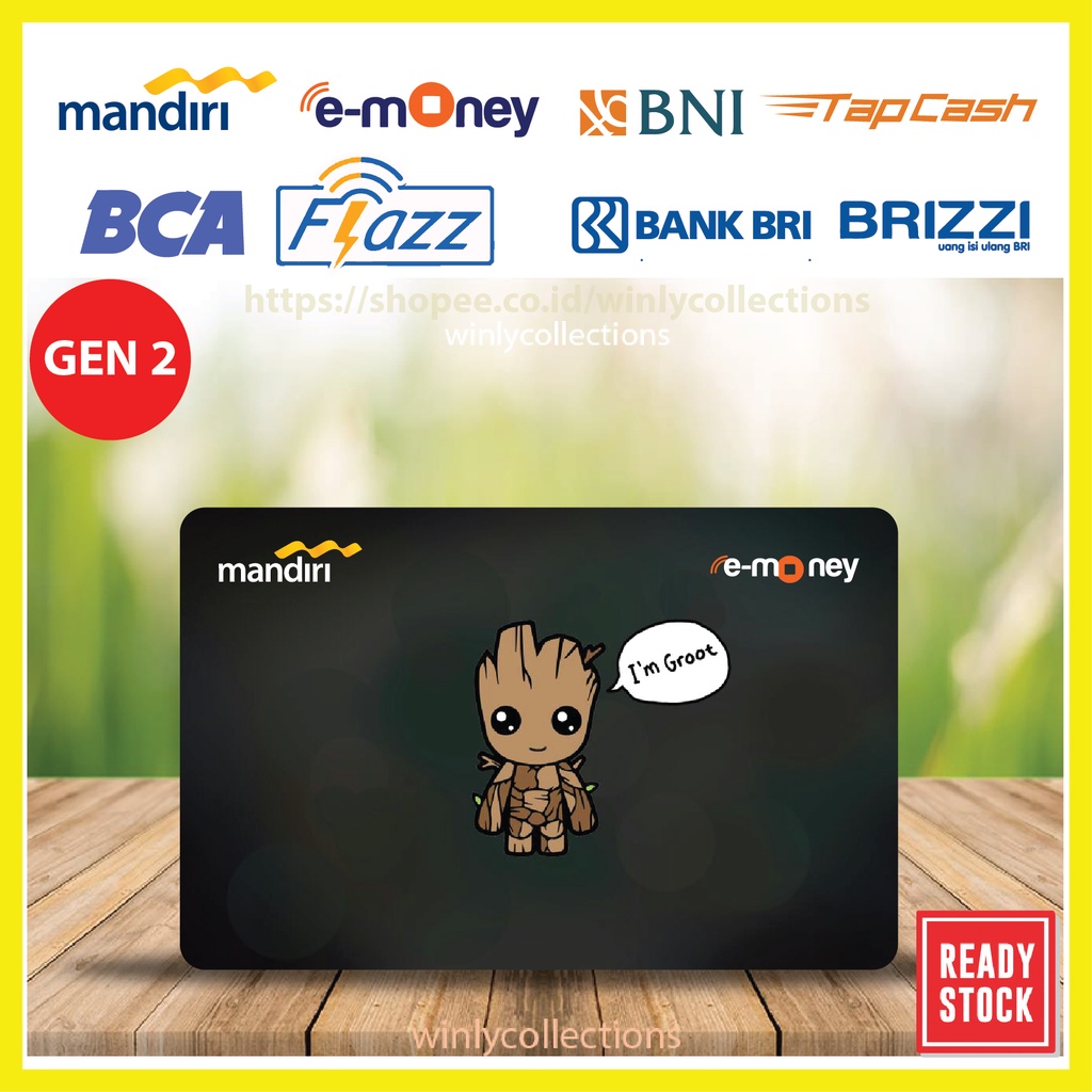 Jual KARTU EMONEY ETOLL GROOT SUPERHERO KAYU FLAZZ BCA GEN 2 MANDIRI ...