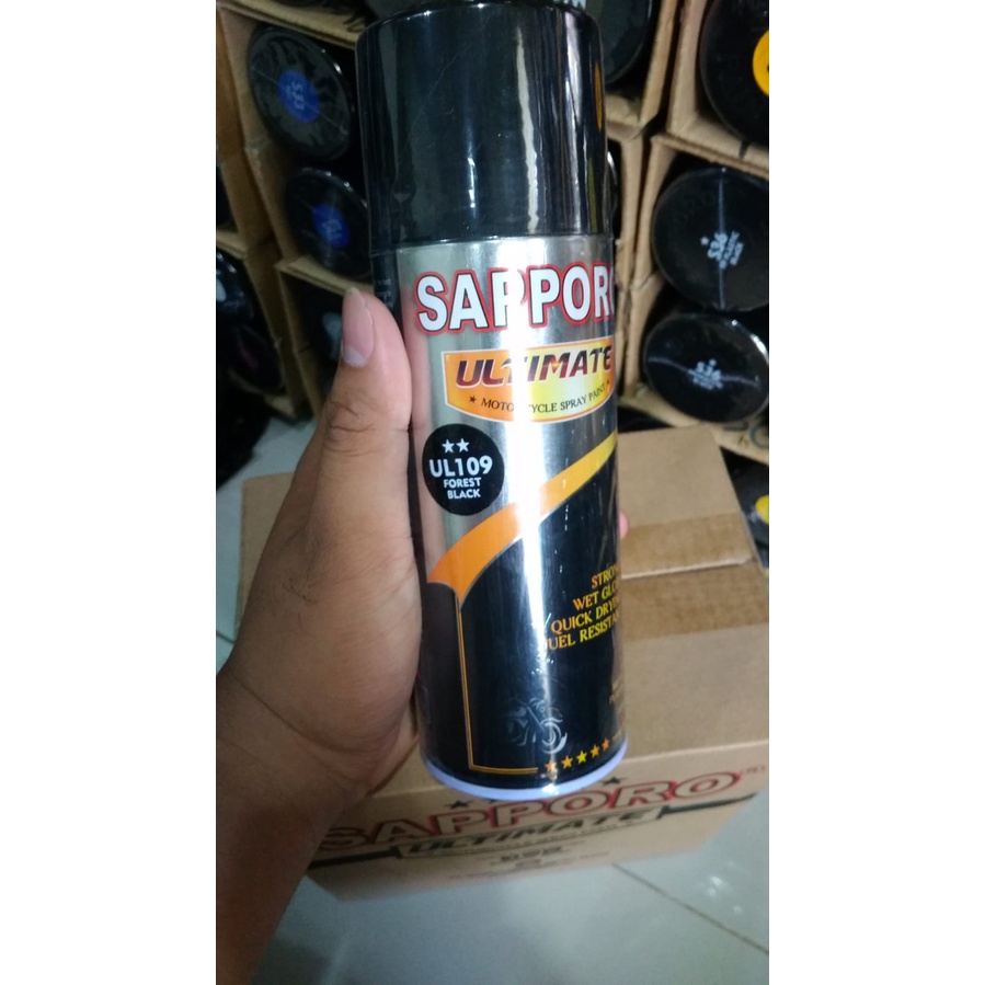 Jual Cat Sapporo Ultimate UL109 FOREST BLACK Cat Spray Semprot Aerosol | Shopee Indonesia