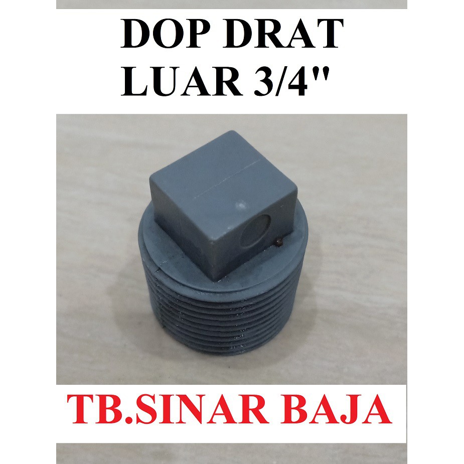 Jual Dop Drat Luar 3/4" AW PVC / Plug / Tutup / Sumbat | Shopee Indonesia