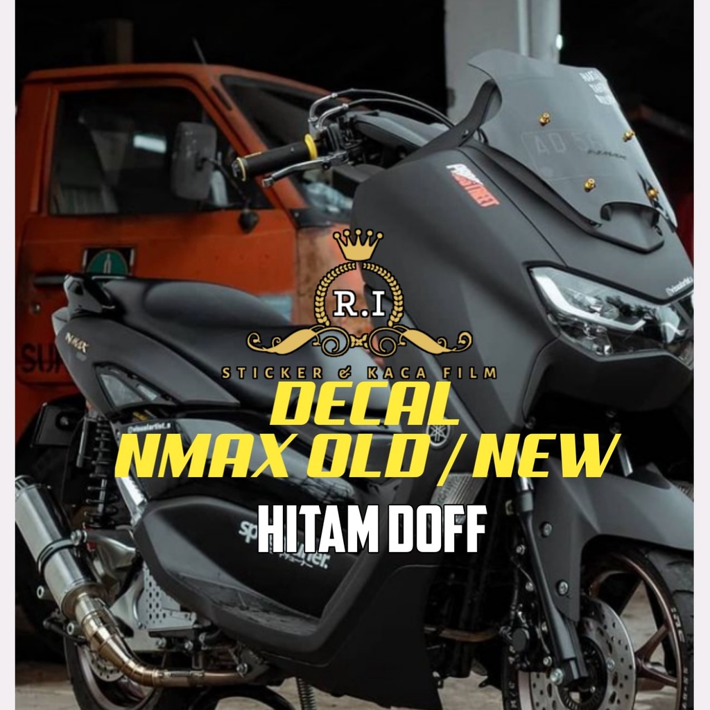 Jual Decal stiker polos warna hitam doff full body nmax old/new bahan ...