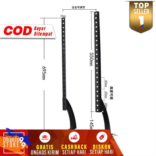 Jual Bracket Stand TV Perlengkapan Rumah Braket Televisi Murah Breket ...