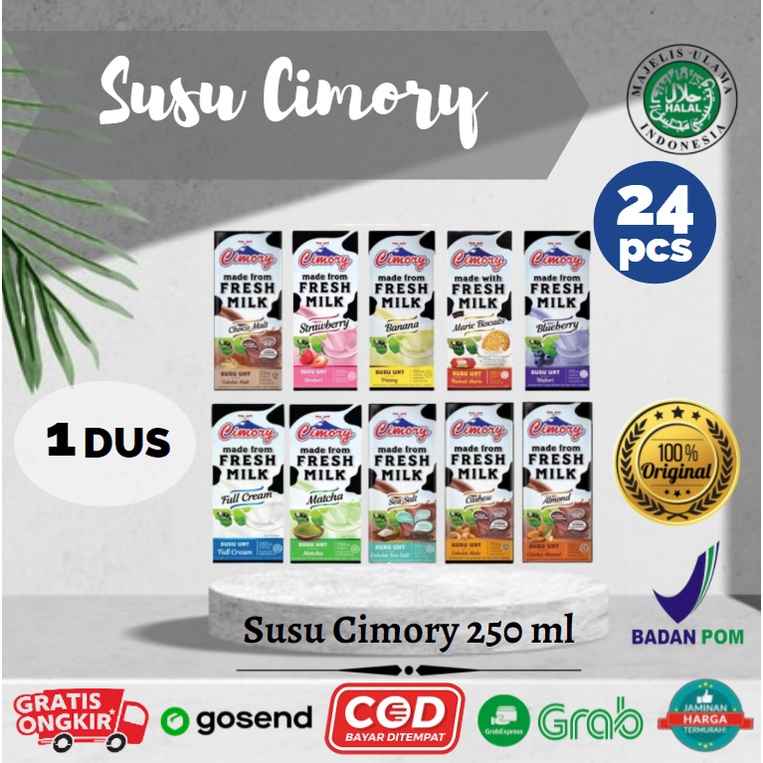 Jual Susu Cimory UHT 250 ml Susu Cair Murni Chimory Cimori Fresh Milk ...