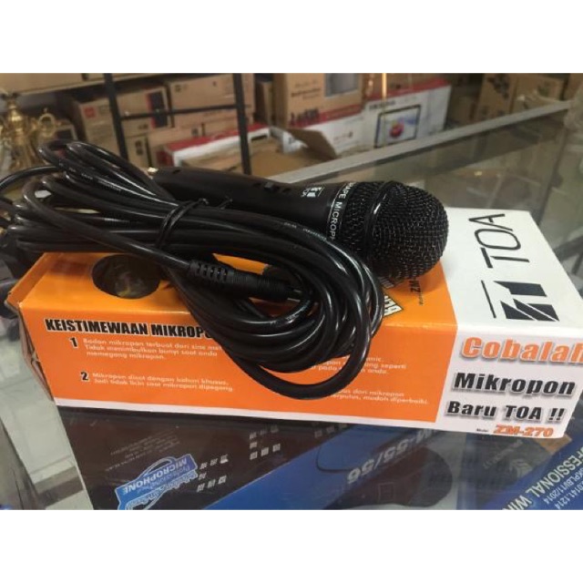 Jual Mic TOA ZM 270 microphone pakai kabel bisa dilepas | Shopee Indonesia