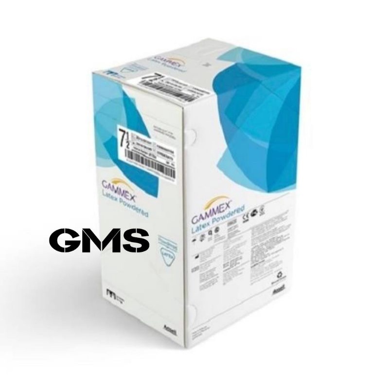 Jual Sarung Tangan Steril Ansell Gammex Per Box isi 50 Pasang | Shopee ...